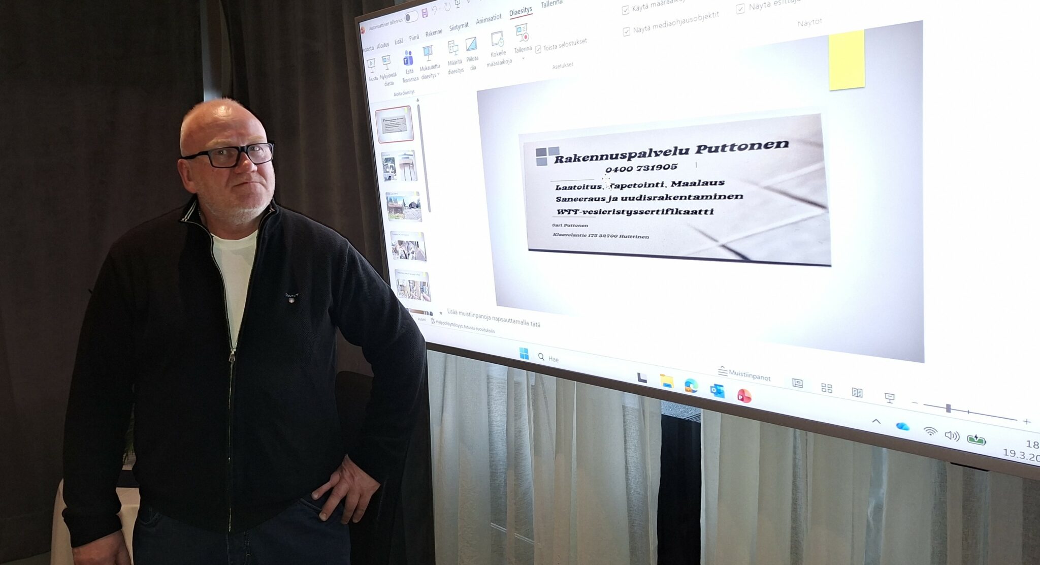 Rakennuspalvelu Puttonen 19.3.2026 - Huittisten Rotaryklubi
