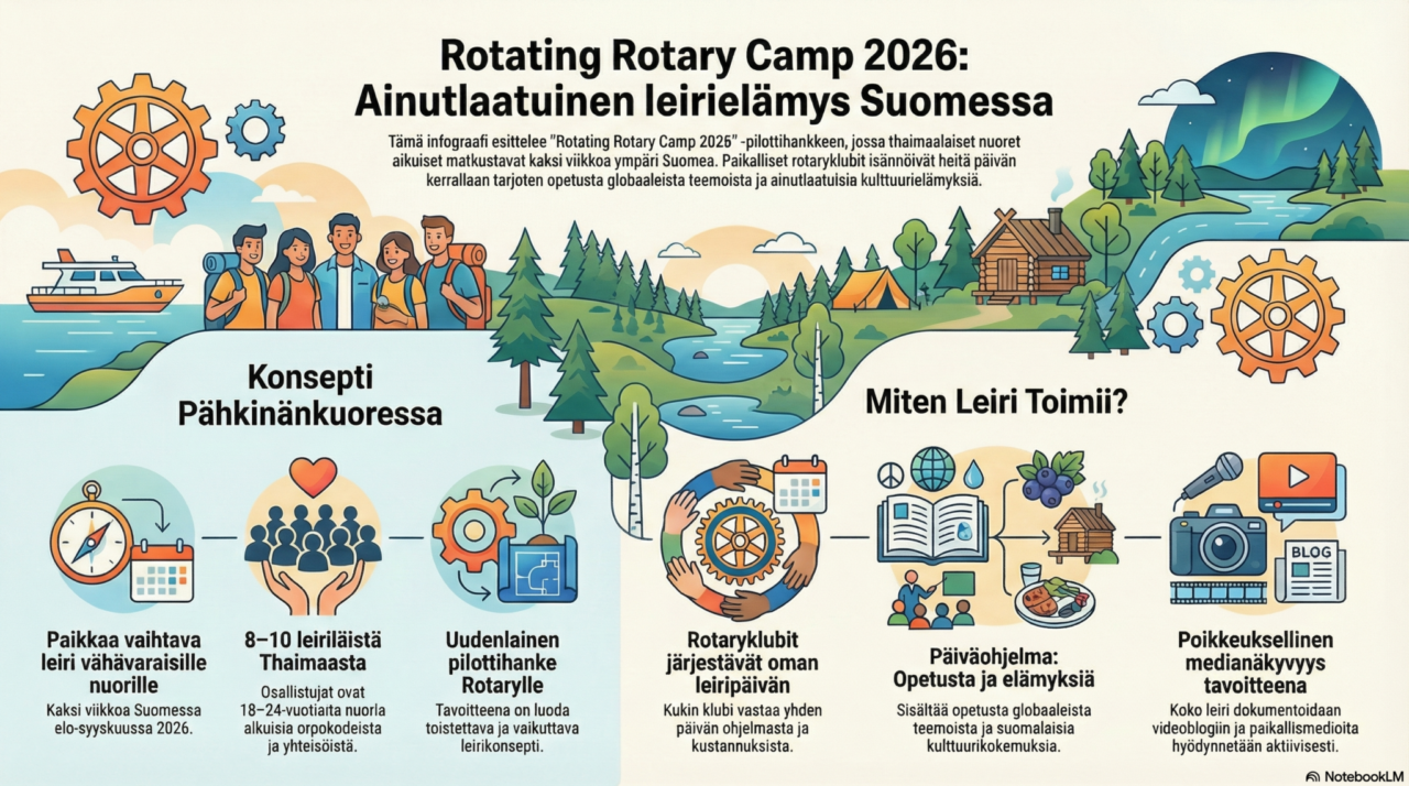 Rotating Rotary Camp (RRC) 2026 - Kyrösjärven Rotaryklubi